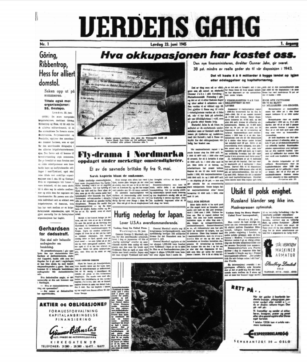 The history of VG | Schibsted