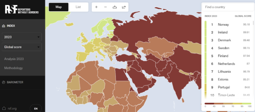 6. How media freedom has developed 2013 -2024 | Schibsted